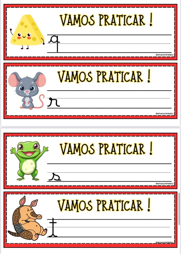 Vamos Praticar a Letra Cursiva – Lojinha Aprendiz – Recursos ...
